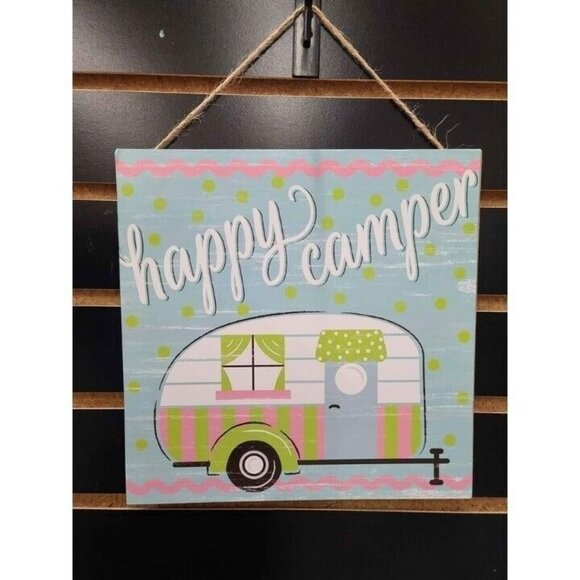 No brand / Not sure | Wall Decor | Happy Camper Wooden Sign Wall Decor ...